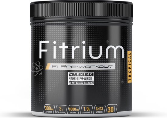 Pre workout Fitrium F1 - Zeer Krachtige Formule - 300MG Cafeïne per ...