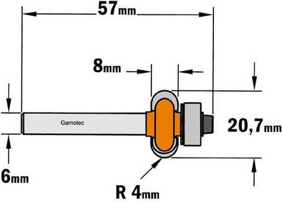 CMT - Half bolle frees met kogellager, HW - Frees - Snijgereedschappen ...