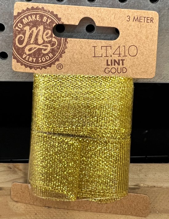 Decoratielint Goud - 3 meter - Ribbon Gold - Op rol - Lint | bol.com
