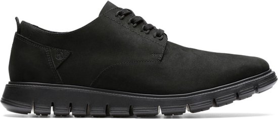 Clarks - Heren - TrackFlex Path - G - 2 - black nubuck - maat 6,5 | bol.com