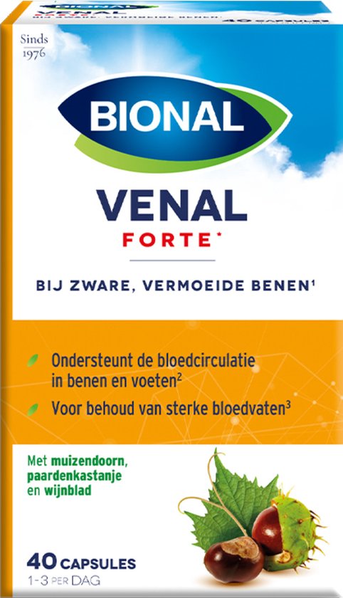 Bional Venal Forte - Supplement - Bij zware vermoeide benen ...