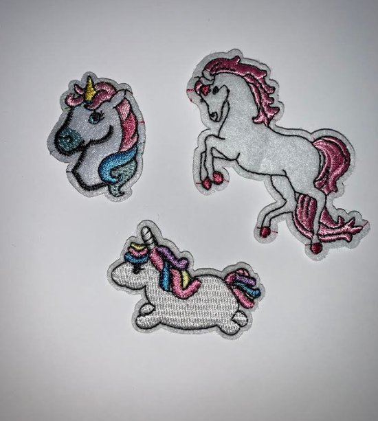 Unicorn Patches - Unicorn Mix - Eenhoorn Strijkembleem - Eenhoorn Patch - Versiering... | bol.com