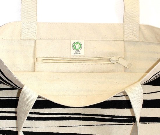 Bo Weevil Strandtas / Yogatas - streep design - biologisch katoen | bol.com