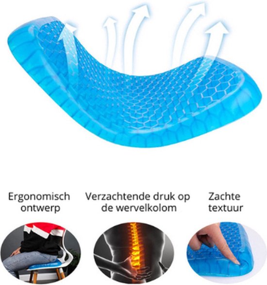 Orthopedisch zitkussen - Gelkussen auto - Ergonomisch kussen ...
