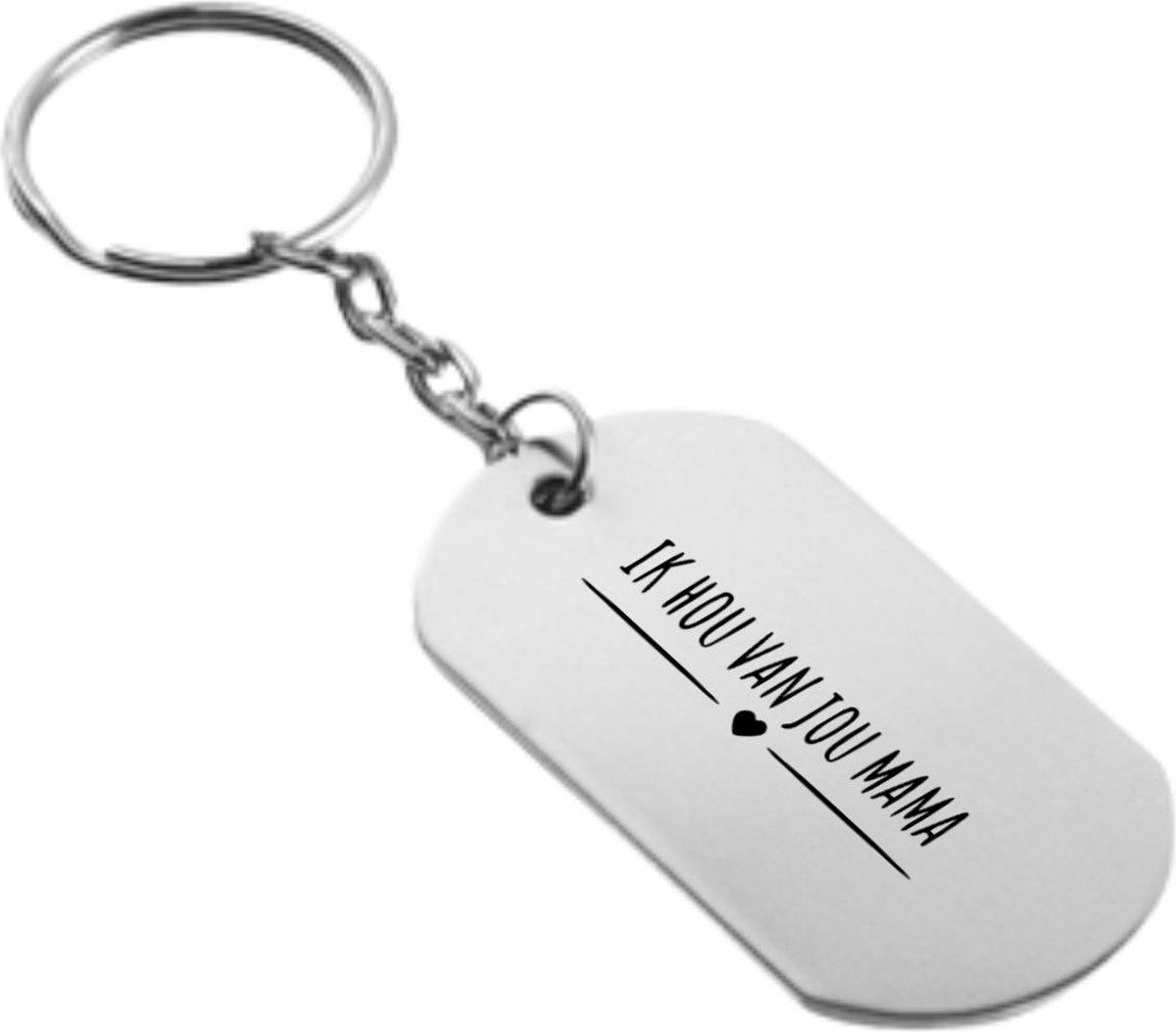Akyol - ik hou van jou mama sleutelhanger - Mama - cadeau mama - leuk ...