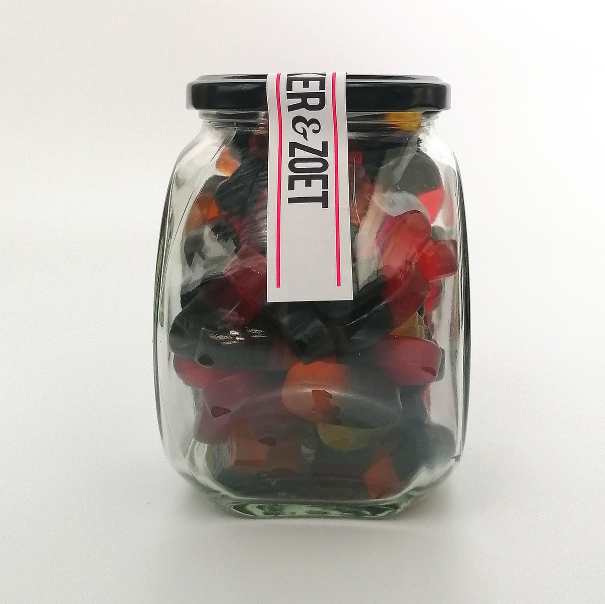 Snoeppot - "Bedankt" drop winegum - een potje bedankt - snoep cadeau ...