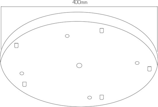Plafond rozet 5L Ø40cm zwart | bol.com