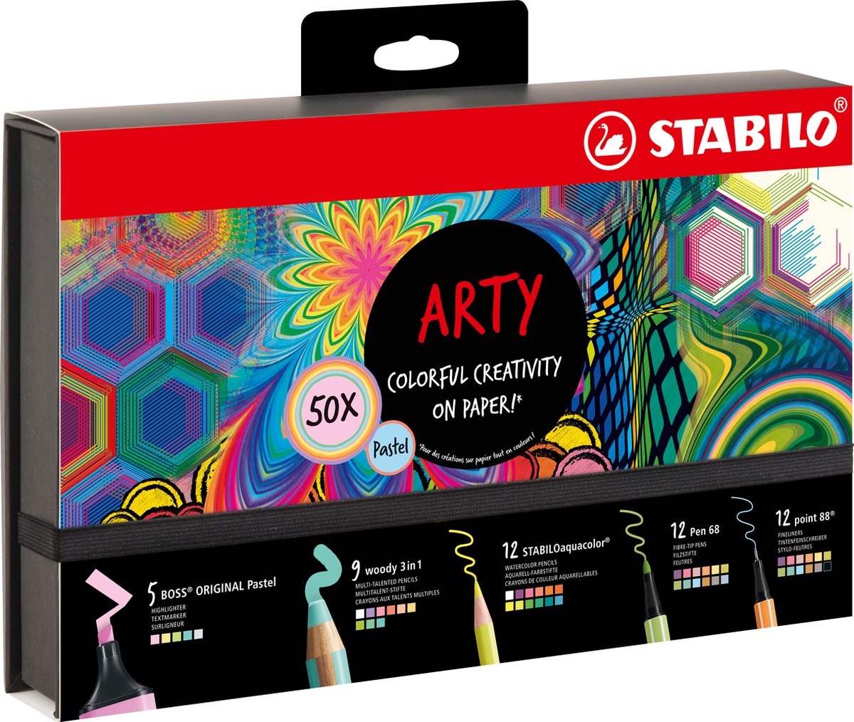 STABILO BOSS ORIGINAL, Woody 3 in 1, aquacolor, Pen 68 en point 88 - Creative ARTY Mix... | bol
