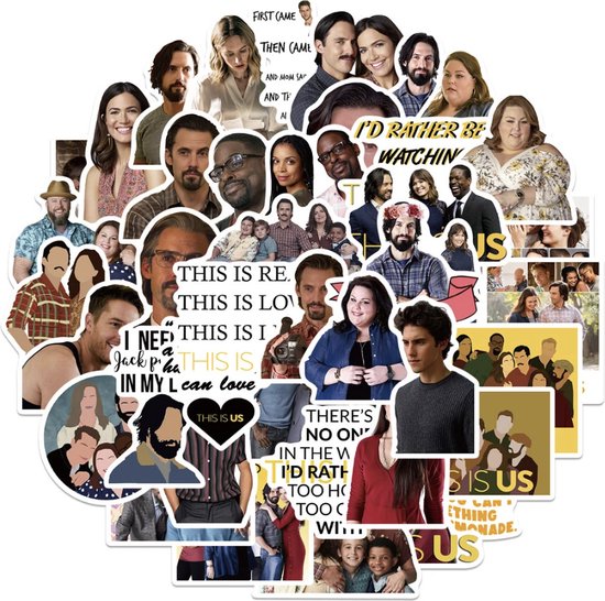 This Is Us Stickers - Jack Rebecca Pearson Kate Randall Kevin Big Three ...