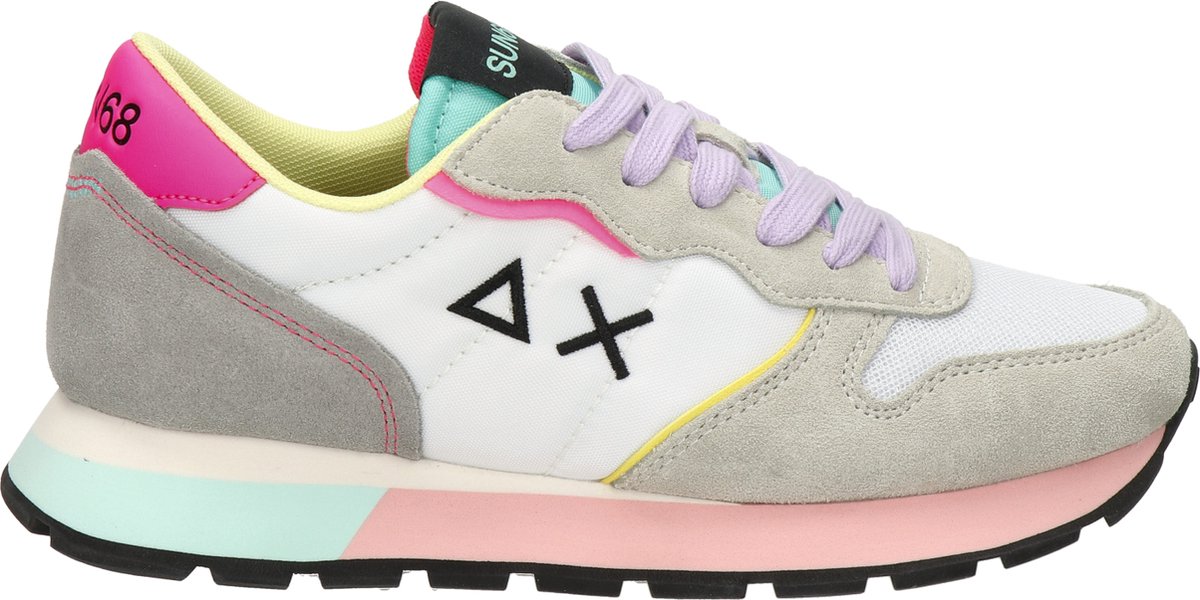 Sun68 Ally Color Explosion dames sneaker - Wit multi - Maat 36 | bol.com