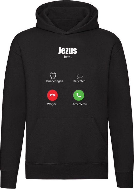 Jezus belt Christelijke Hoodie - god - geloof - religie - kerk ...