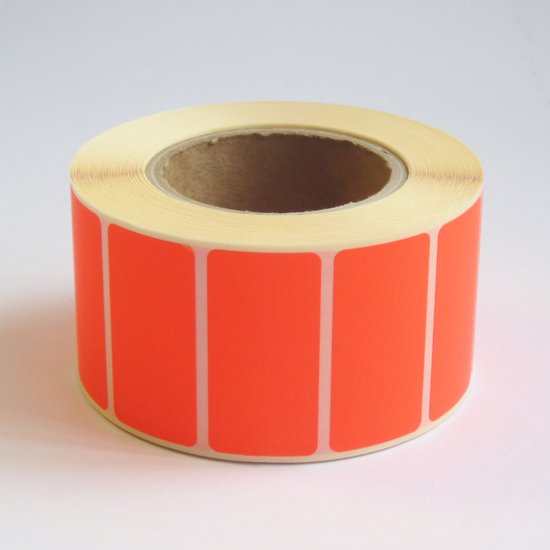 Blanco Stickers op rol 1000ex. 40x20mm rood | bol