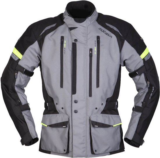Modeka Jacket Striker II Dark Grey Black - Maat S | bol.com