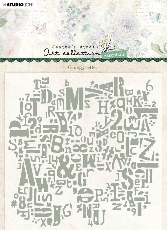 Studio Light Essentials Embossing Folder Grungy Letters | bol