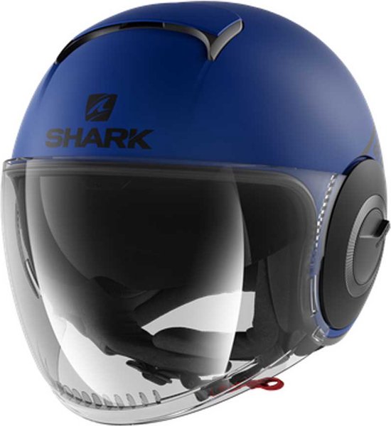 Shark Nano Jethelm Street Neon mat blauw zwart XS - Motorhelm / luxe ...