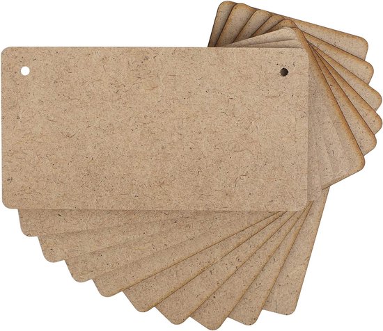 Creative Deco 10 x MDF Lege Platen Vorm |Model Houten Plaat | Versieren ...