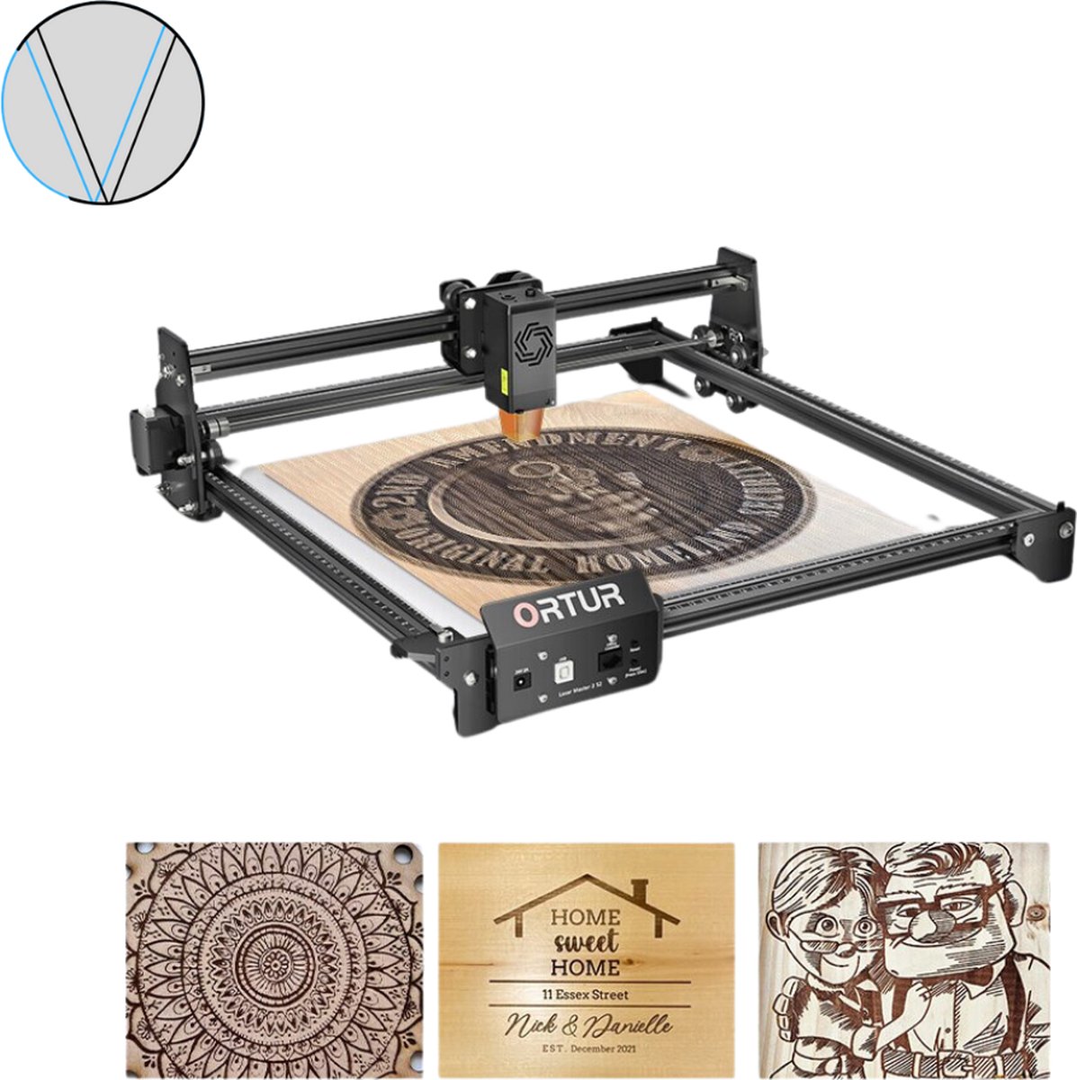 Laser Graveermachine - Laser Cutter Multifunctioneel - Graveerset Met ...