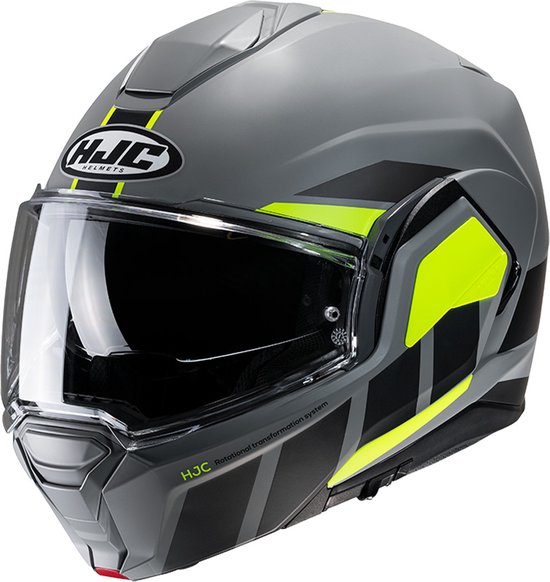 Hjc I100 Beis Grey Yellow Mc3Hsf Modular Helmets XL - Maat XL - Helm | bol