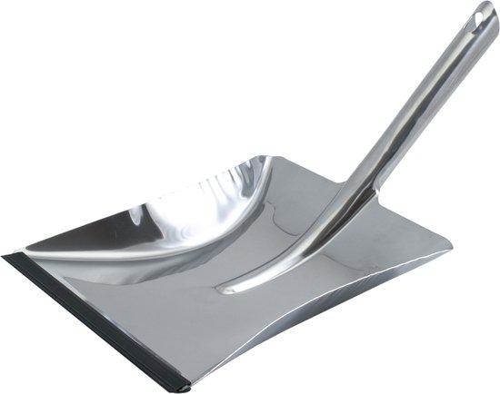 Sorex Vuilblik met rubber lip - rvs - 40 x 22 cm - stofblik - zilver ...