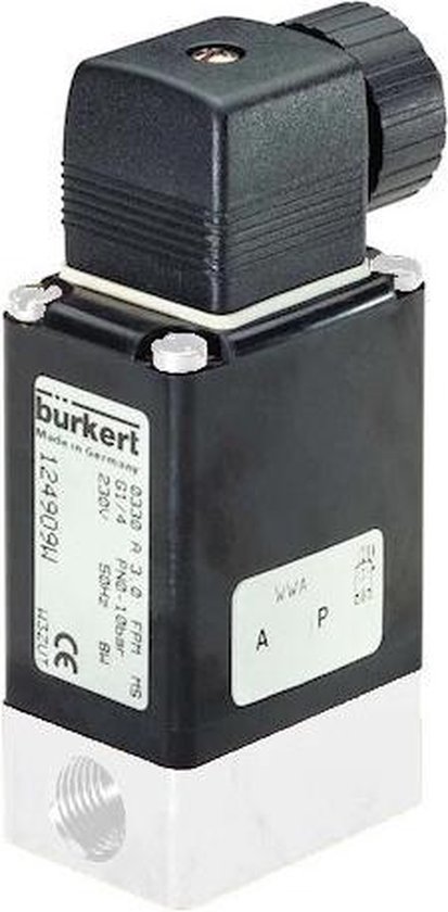 2/2 G1/4'' PVDF NO 24VDC Magneetventiel Burkert 0330 135414 - 135414 | bol