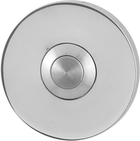 Deurbel - RVS gepolijst - RVS - GPF - Deurbelknop GPF9827.45 rond 50x6 ...