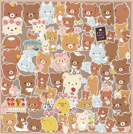 Teddybeer Stickers 60 Stuks | Dieren Stickers | Lieve Stickers ...