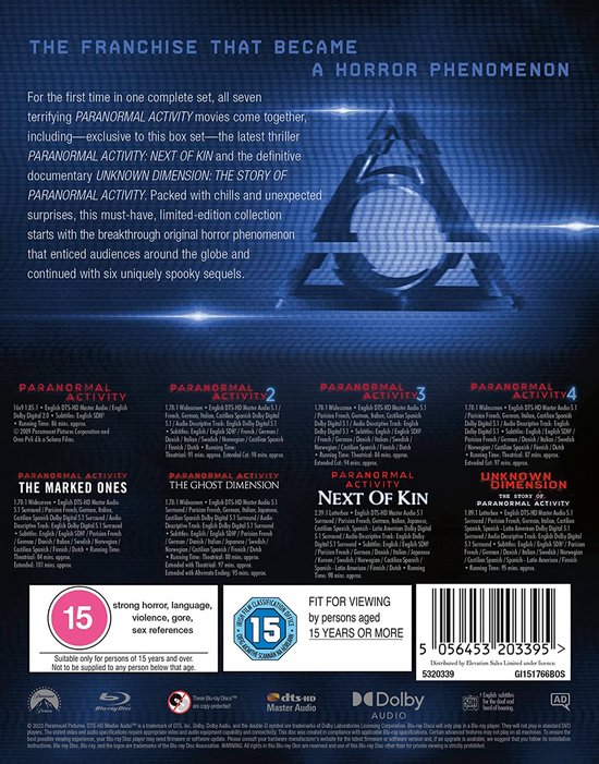 Paranormal Activity Ultimate Chills Collection Limited Edition - blu ...