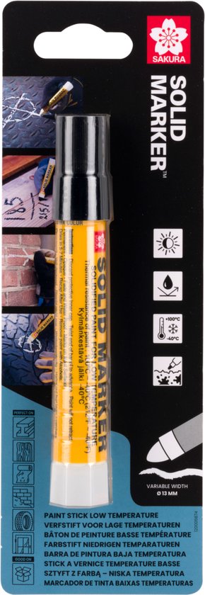 Sakura Solid Marker Low Temperature - zwart | bol