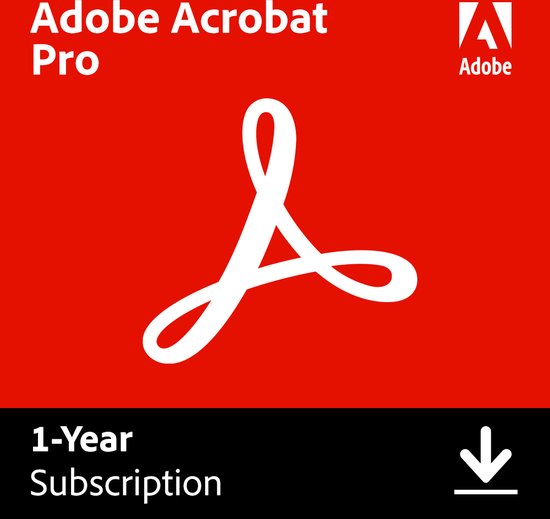 Adobe Acrobat Pro - 12 Maanden - 1 Apparaat - Meertalig - PC/MAC ...