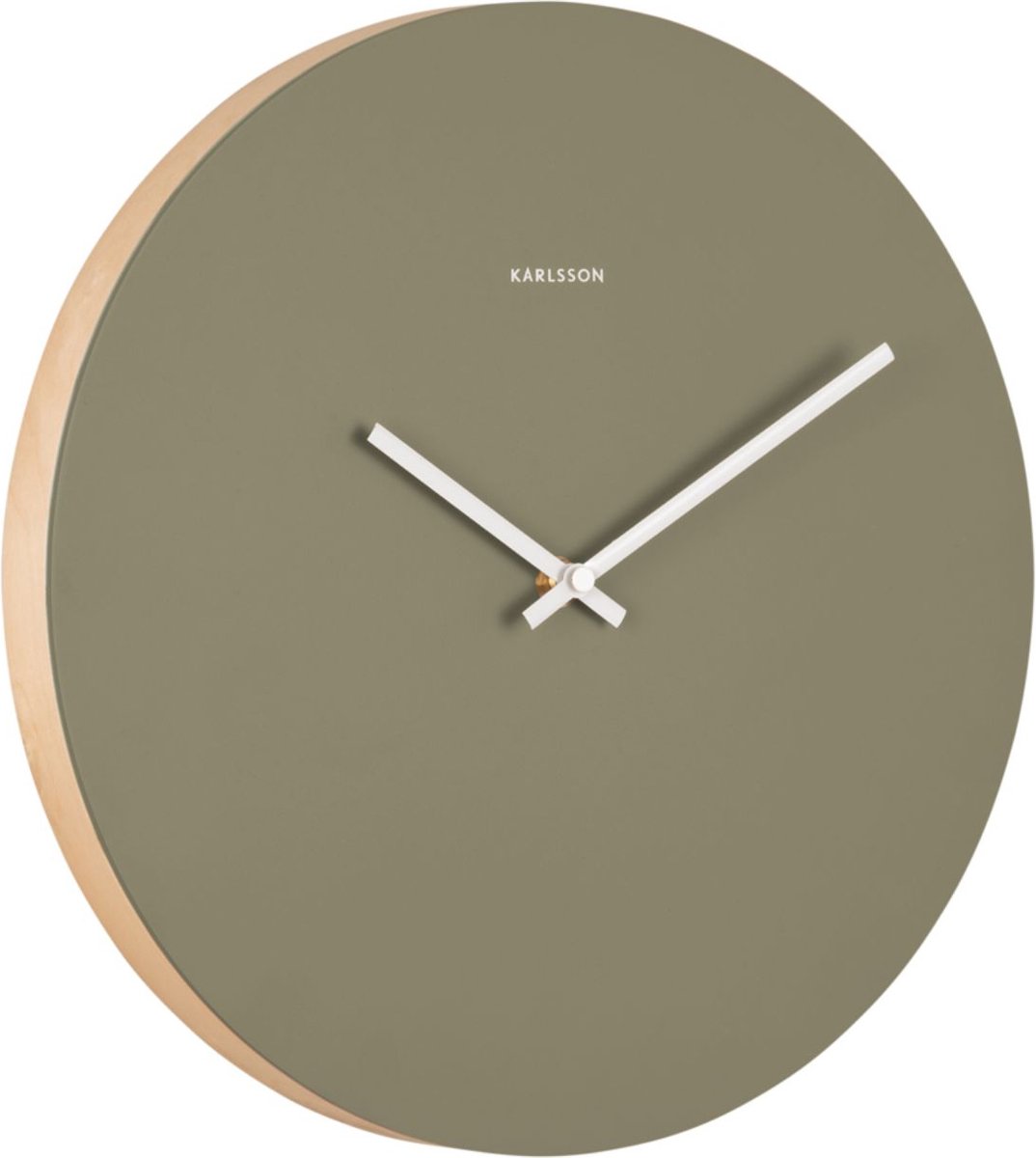 Karlsson Wandklok Colour Splash - Groen - Ø31cm - Wandklok Modern | bol.com