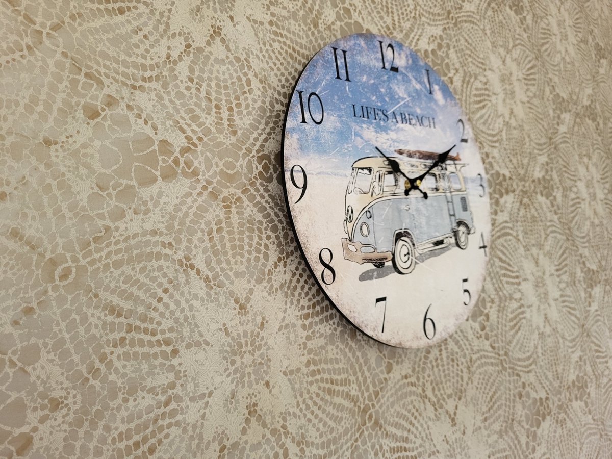 Volkswagen Bulli T1 Camper Surf Bus Wand klok 34 cm | bol.com