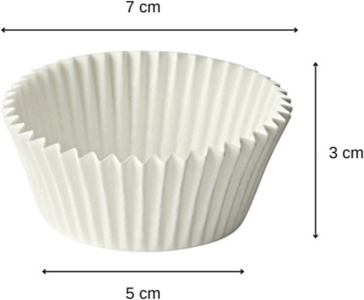 Set van 75 papieren muffinvormpjes 5 cm - muffinvorm - bakken | bol.com