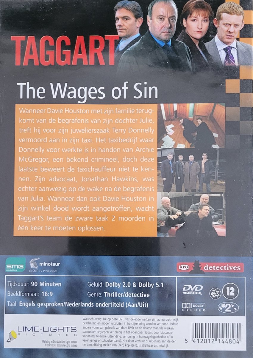 Taggart - the wages of sin (Dvd), Katrina Bryan Finlay Robertson Blythe Duff | Dvd's | bol.com