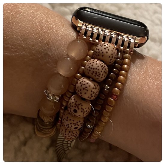 Applewatch horlogebandje Bohemian ibiza stijl 38/40/41mm glazen kralen ...