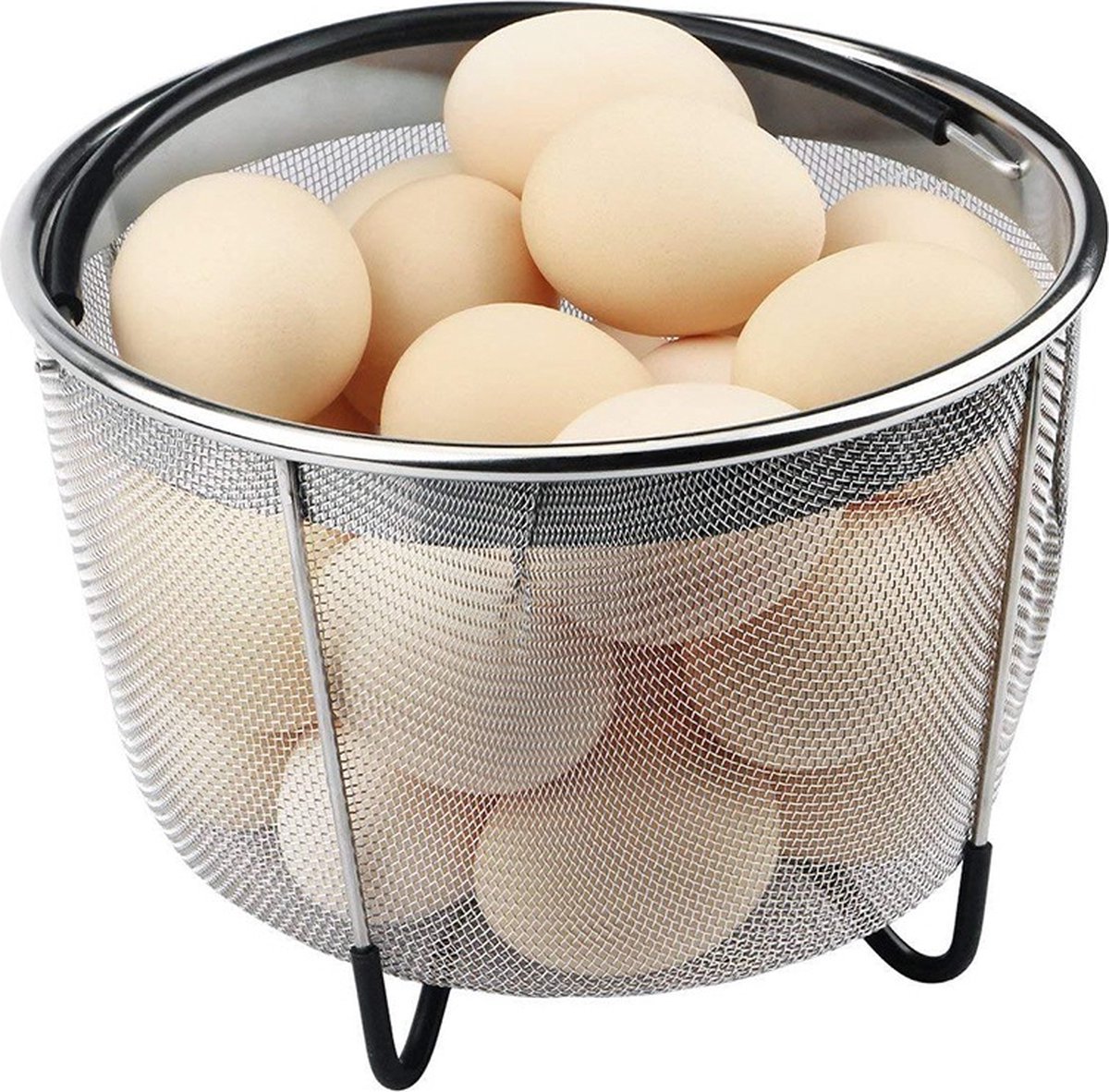 RVS Stoomrek - Stoomschaal - Stoommand Pan - Groentenstomer ...