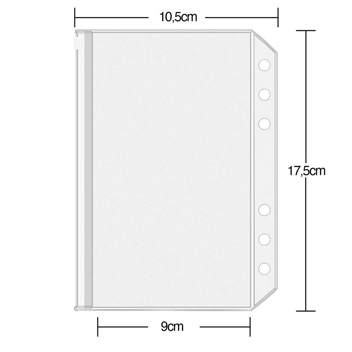 Consumerce® Set van 12 A6 (17,5x10,5cm) Geldmapjes met Sluiting ...