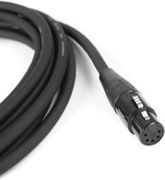 lightmaXX Ultra Series 5-Pin DMX Cable 5m (Black) - DMX-kabel | bol