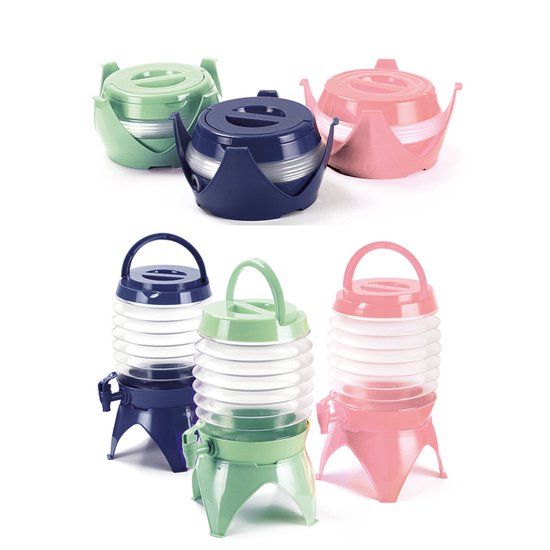 2x bidon d'eau pliable avec robinet robinet pichet à jus Portable ...