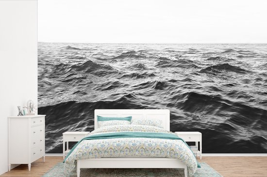 Zee - Water - Natuur - Zwart wit - Behangpapier | bol