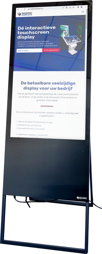 BigBird Mobiele Display - Touchscreen - 43 inch LCD Scherm ...