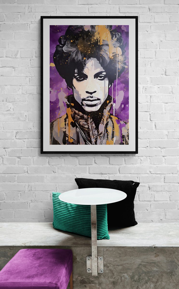 Prince Poster - TAFKAP - Portret poster - Muziek poster - Hoge ...