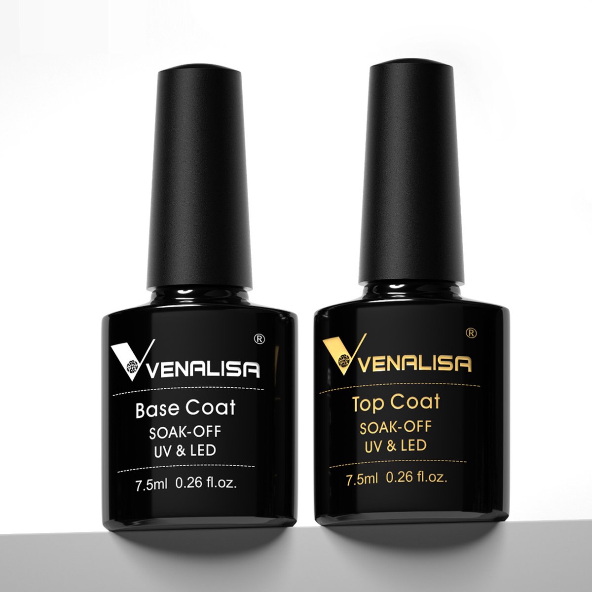 Venalisa Top en Base Coat Gellak Set - 15 ml (2x 7.5 ml) - Gellak ...