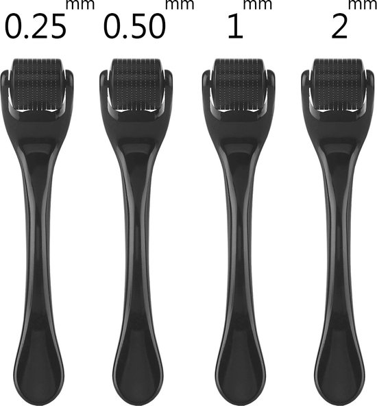 Dermarolling - Titanium dermaroller - voordeelpack 4 dermarollers 0 ...