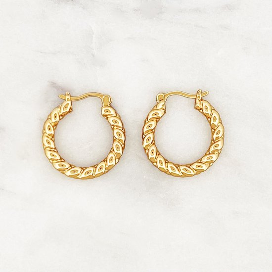 ByNouck Jewelry - Grote Gevlochten Hoop Set - Sieraden - Vrouwen ...