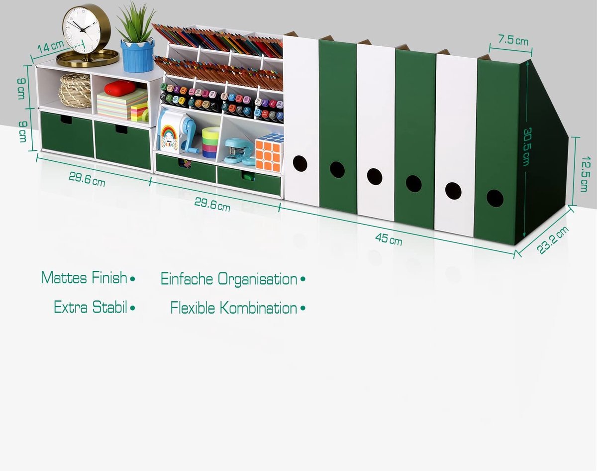 Bureau-organizer van karton, multifunctionele doe-het-zelf pennenhouder ...