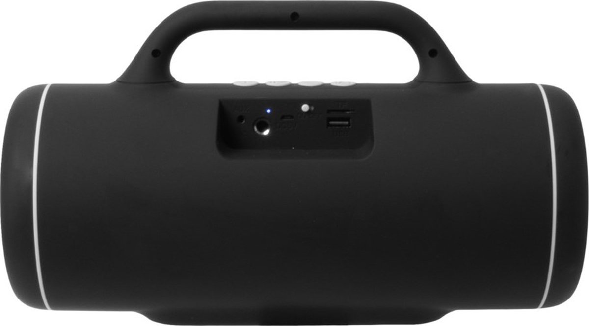 BRAINZ LED Boombox - Krachtige speakers - Bluetooth speaker - Zwart | bol