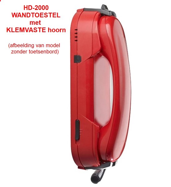 HD-2000 analoge telefoon met HOORN-KLEMsysteem - ZONDER TOETSENBORD ...