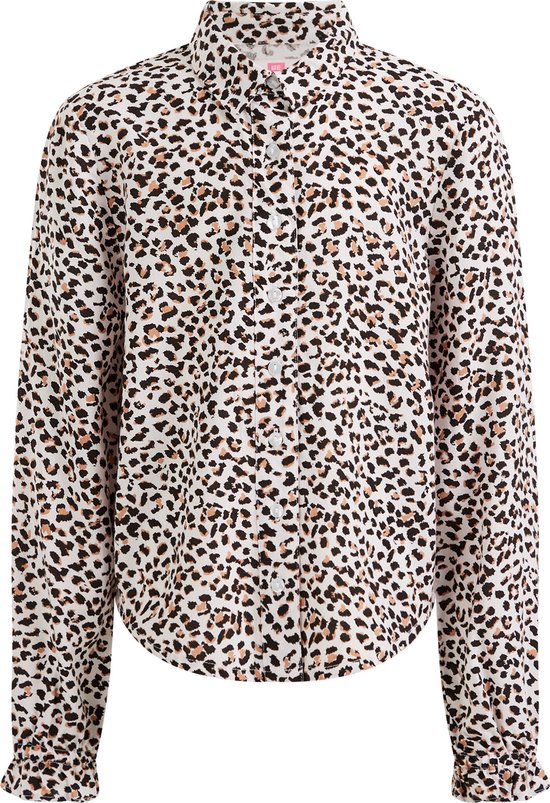 WE Fashion Meisjes overhemdblouse met dessin | bol