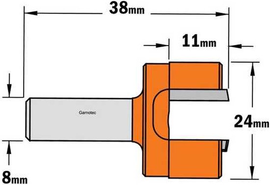 CMT - Sponning- en kantenfrees met schuine snijkoppen, HW - Frees - Frezen -... | bol