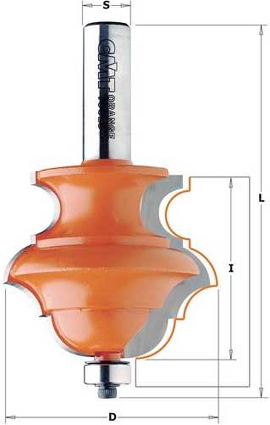 CMT - Multiprofielfrees, HW - Frees - Snijgereedschappen - Profielfrees ...